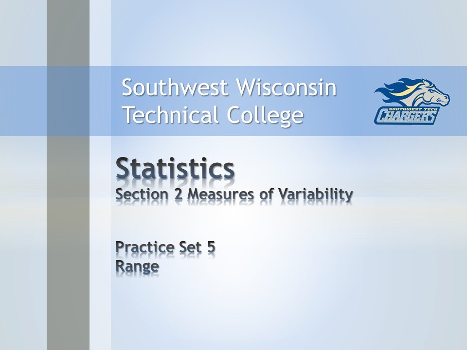 College Math - Statistics Chapter Practice Set 5, “Measures of ...