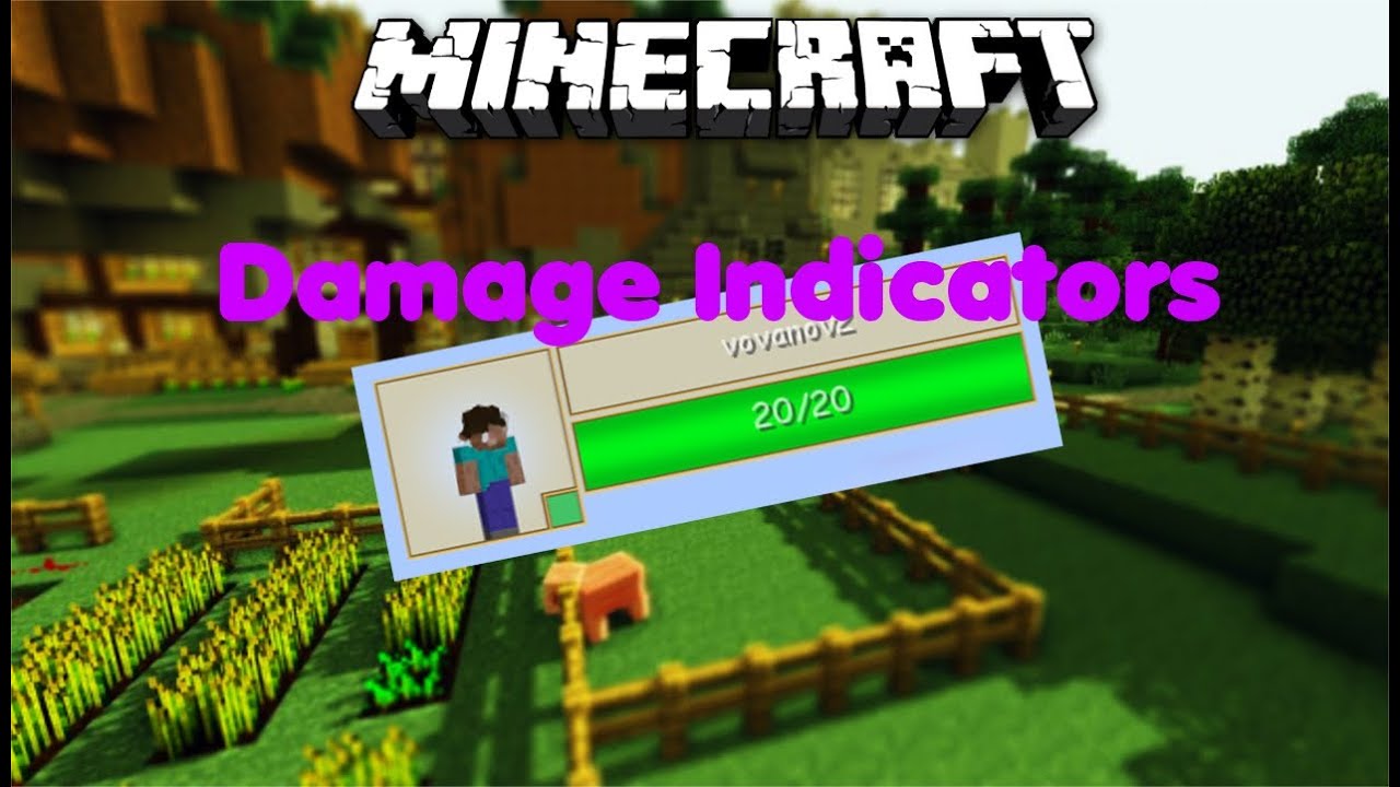 MINECRAFT MOD: DAMAGE INDICATORS - YouTube