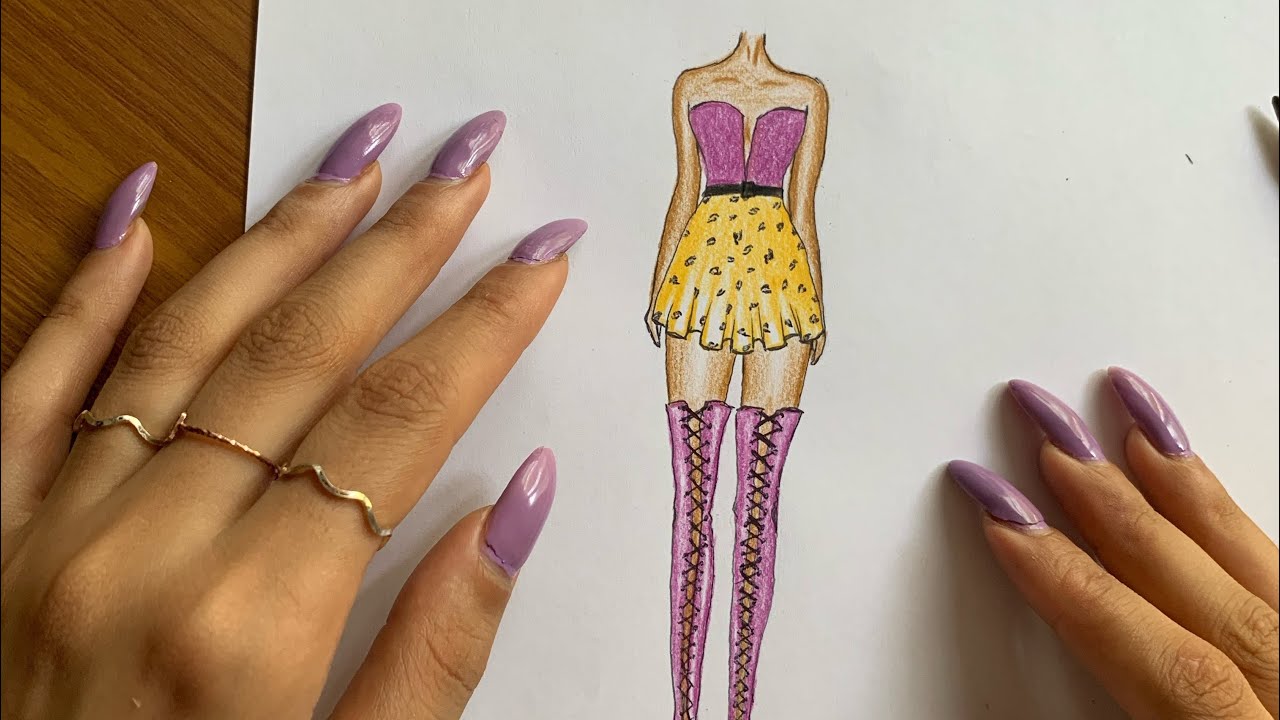 MODA TASARIM ÇİZİMLERİ - YouTube