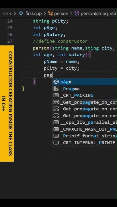 Constructor Create Inside The Class In Censolutions5210 Youtube