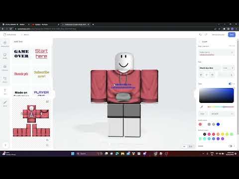 How to make a roblox shirt using customuse - YouTube