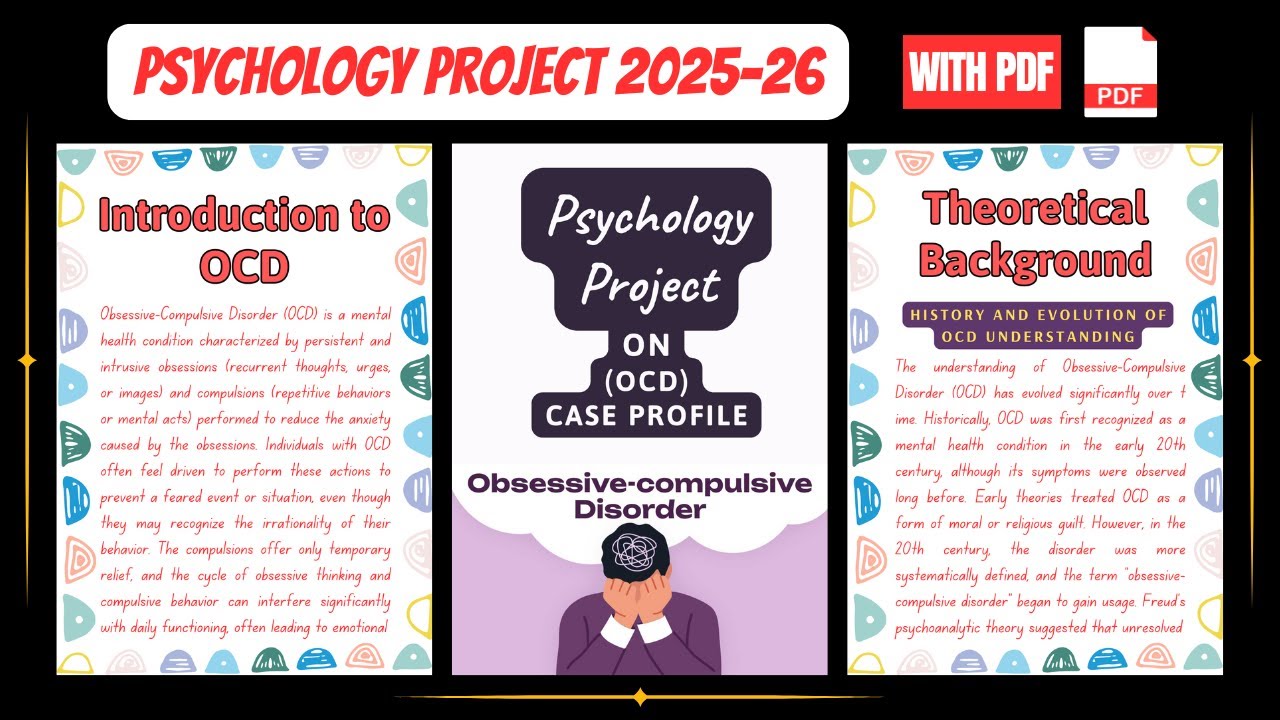 PSYCHOLOGY PROJECT- On Obsessive-Compulsive Disorder (OCD) – Case ...