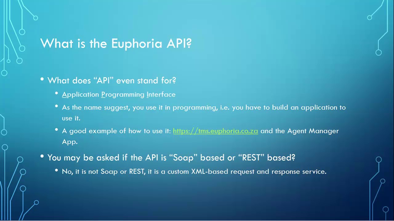 Introduction to Euphoria API - YouTube