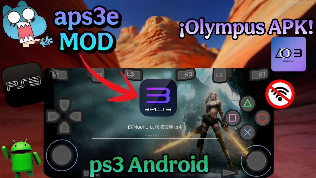 emulador de play 3 para Android se actualiza aps3e V6|aps3e MOD |Olympus apk y rpcs3 app - YouTube