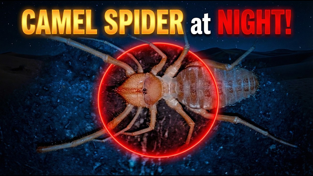 Solifugae (Camel Spider) 😱 at Night | Rare Desert Footage - you in ...