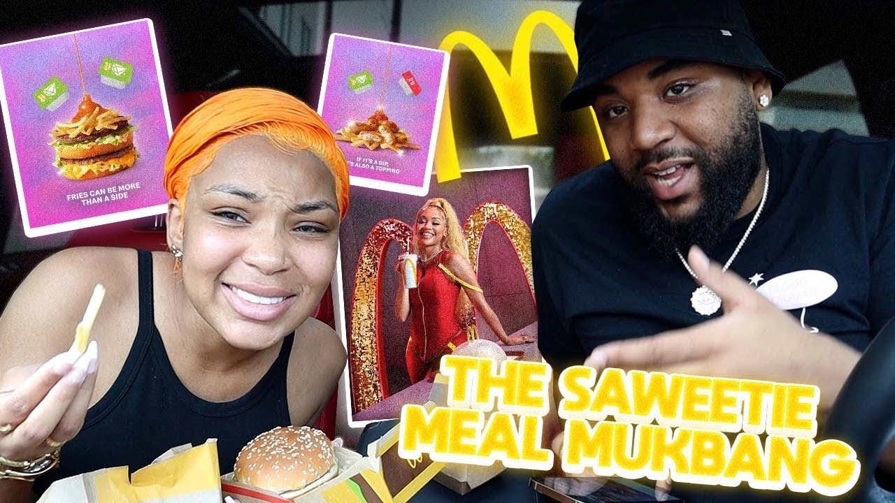 SAWEETIE TAUGHT US THE PROPER WAY TO EAT HER MEAL! *IT TASTE DIFFERENT ...