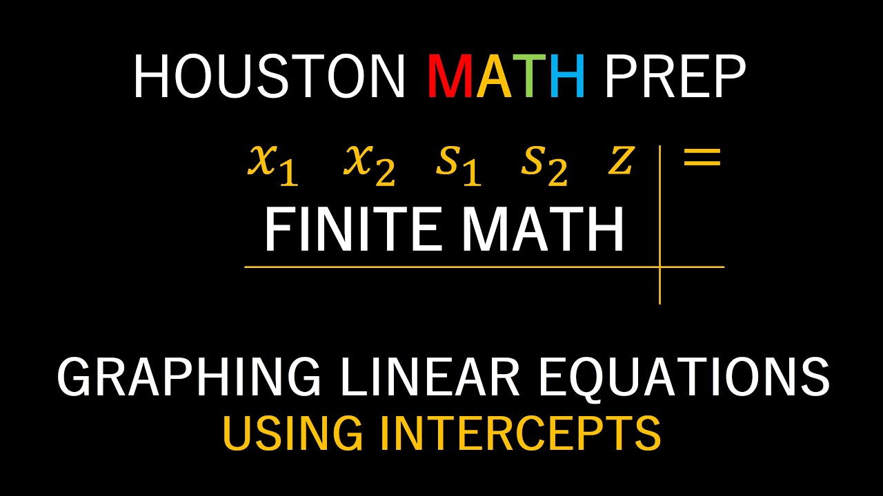 Graphing Linear Equations Using Intercepts Youtube 6763