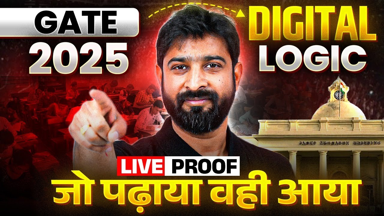 GATE 2025 CSIT Paper Questions Detailed Solution | Digital Logic | जो ...