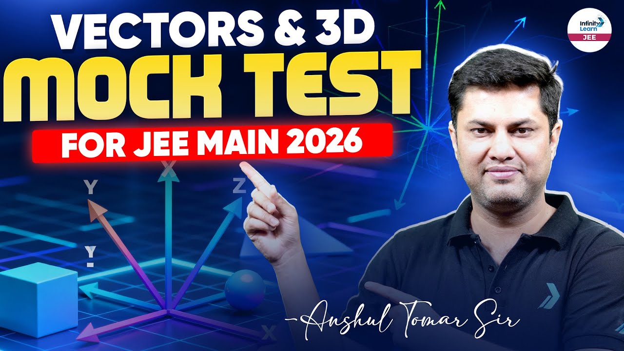 Vectors & 3D Mock Test For JEE Main 2026 | Improve Speed, Accuracy ...
