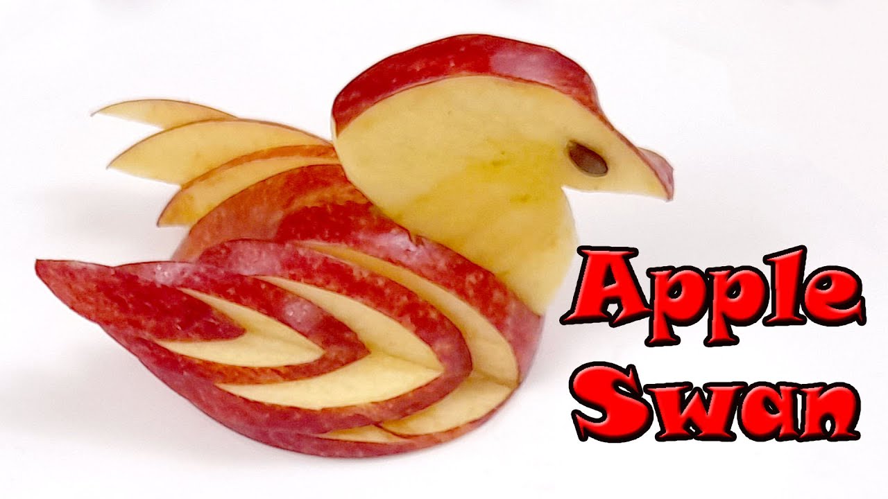 How to make an Edible Apple Swan! - YouTube