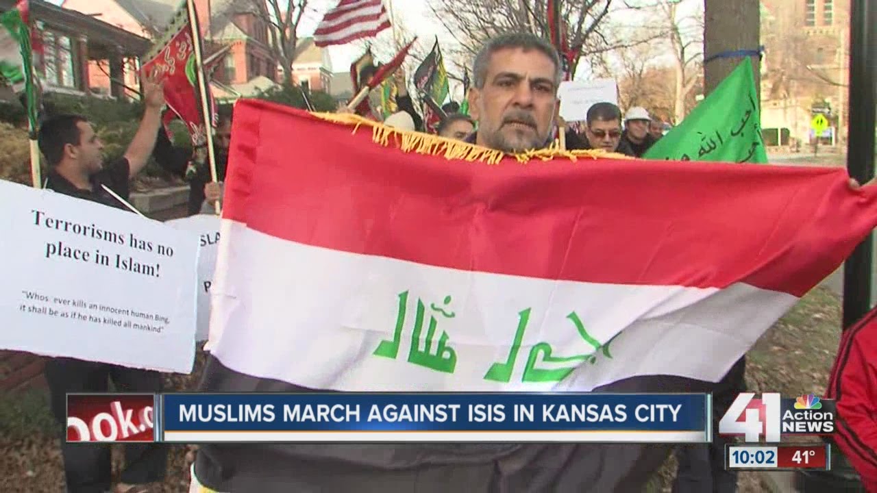 Kansas City's Muslims march for peace, condemn terrorism - YouTube