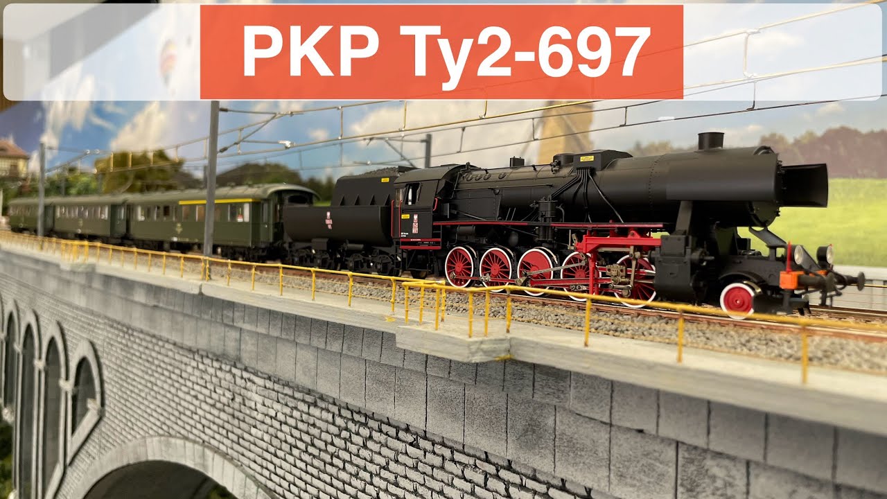 Na makiecie #H0: Parowóz Ty2-697 #PKP #Ty2 #H0 - YouTube