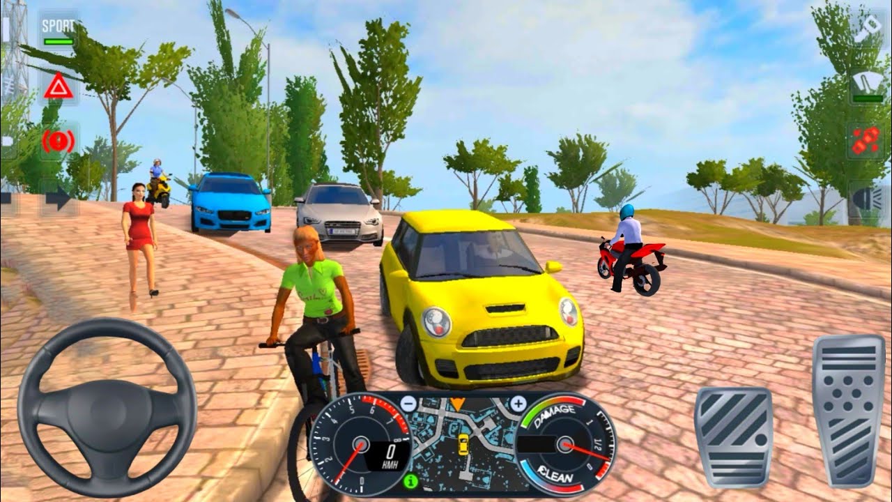 Taxi Sim 2020 🚕 💥 Driving Mini Cooper in City || Taxi Game 31 || Alpha ...