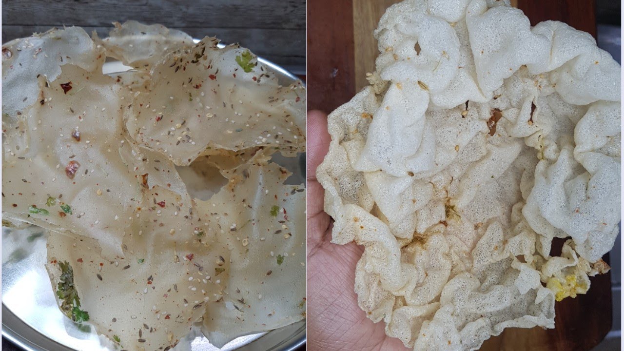 ಹಬೆ ಹಪ್ಪಳ || ಆವಿ ಹಪ್ಪಳ || steamed rice papads || habe happala || rice ...