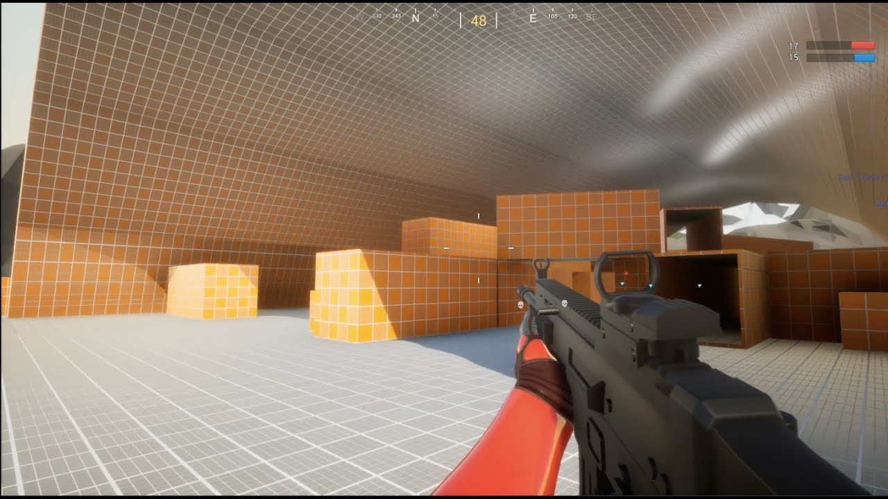 UE5: Level Design: FPS Map - Training Hanger - Basic Blockout ...