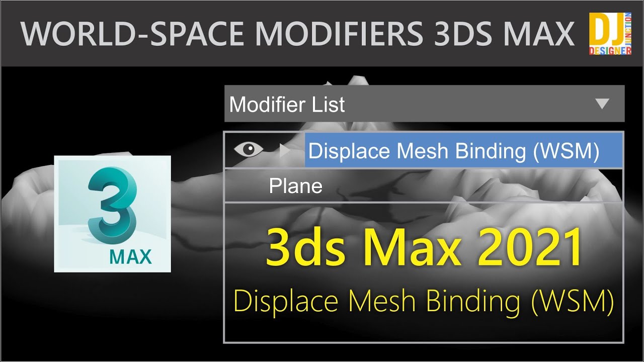 Displace Mesh Binding (WSM) | 3ds Max 2021 | World-Space Modifiers 3D Max 2021 in Hindi / Urdu ...