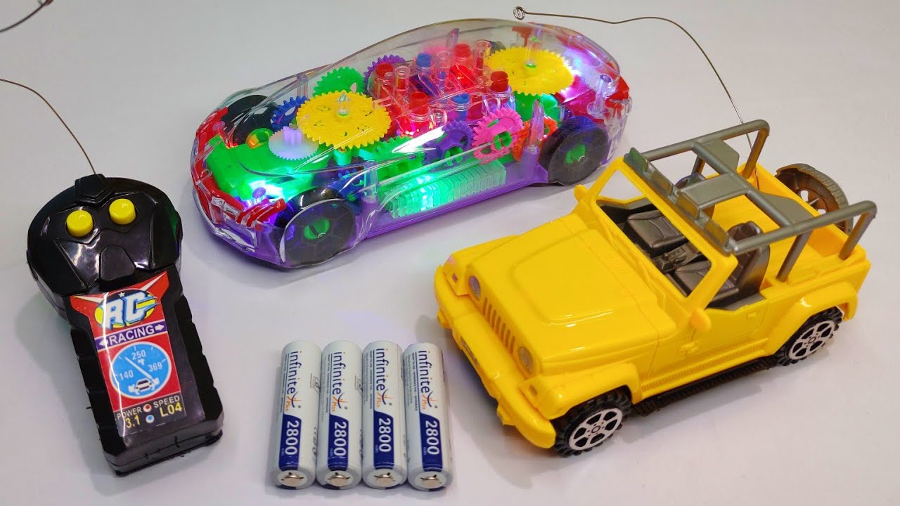 Transparent Gears Car and Remote Control Car Unboxing | remote car ...