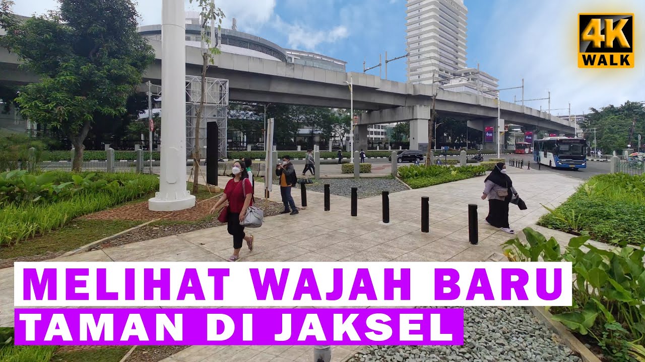 BLOK M SQUARE KE TAMAN LITERASI I Walk Tour Jakarta [4K] - YouTube