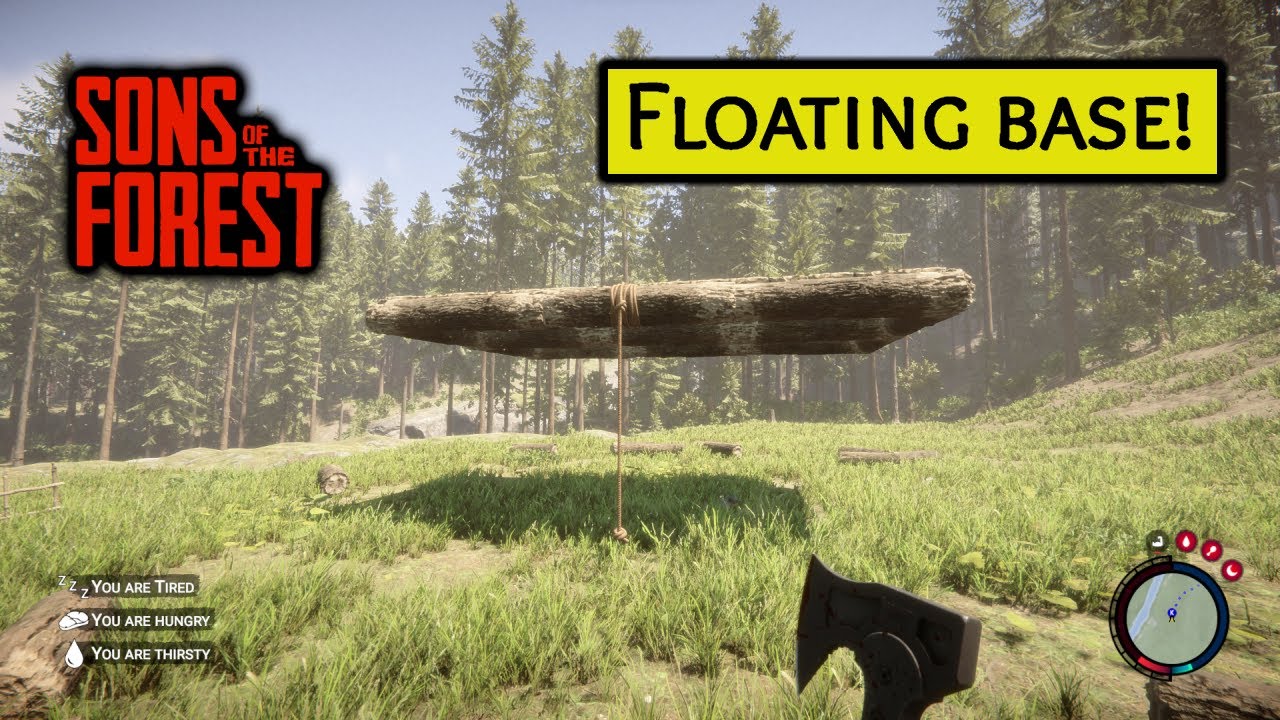 How to make a FLOATING BASE in Sons of the Forest - YouTube