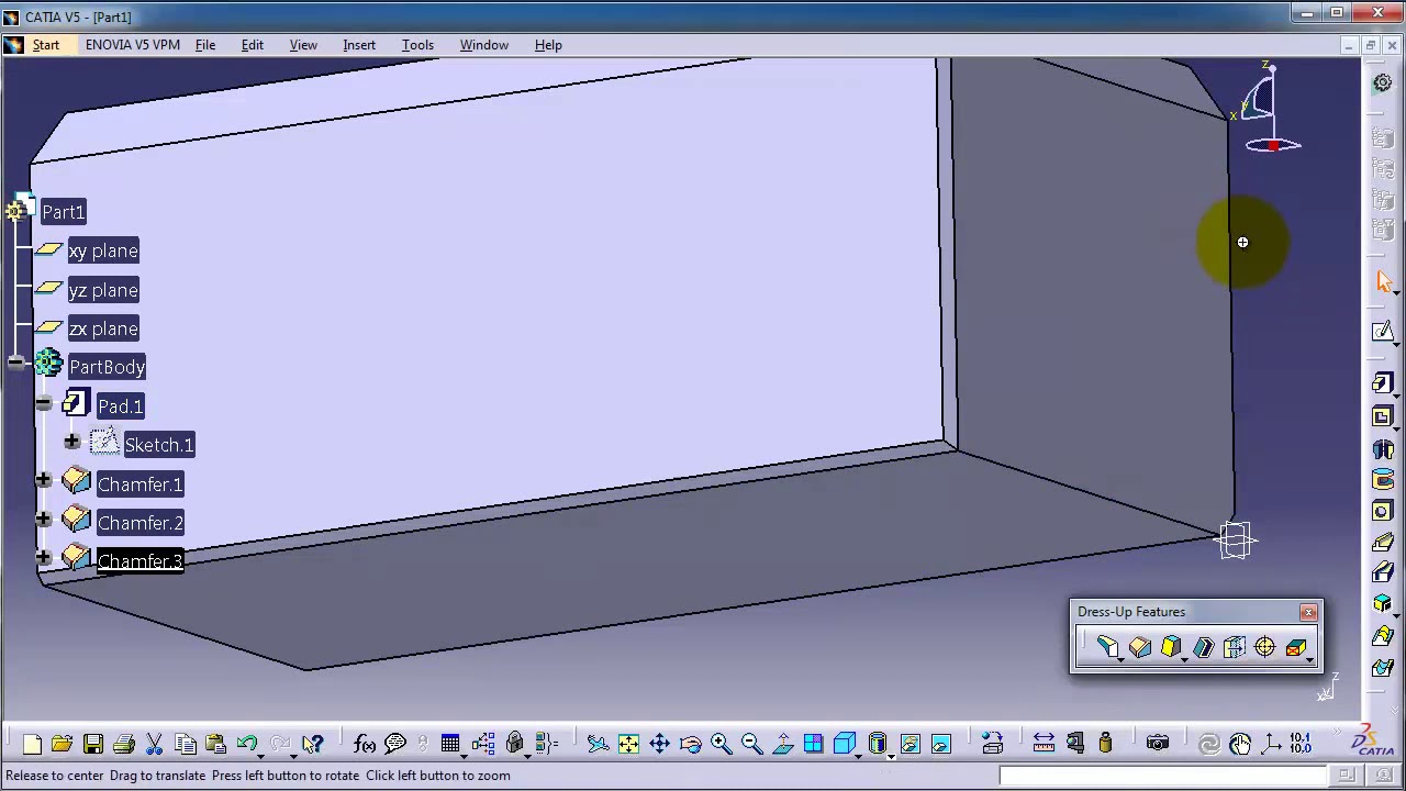 49 CATIA Beginner Tutorial- Draft Angle - YouTube