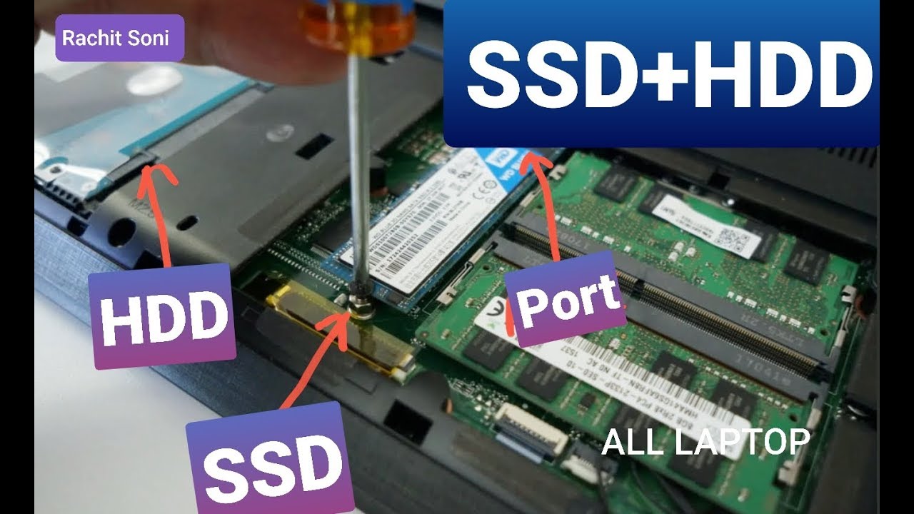How to install SSD with HDD without CADDY /Acer Laptop/ - YouTube