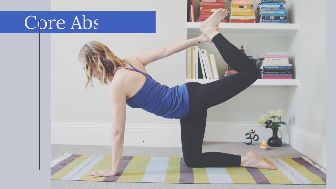 Yoga Inspired Fitness Core Abs, Energy Up // Practice 3 of 4 - YouTube