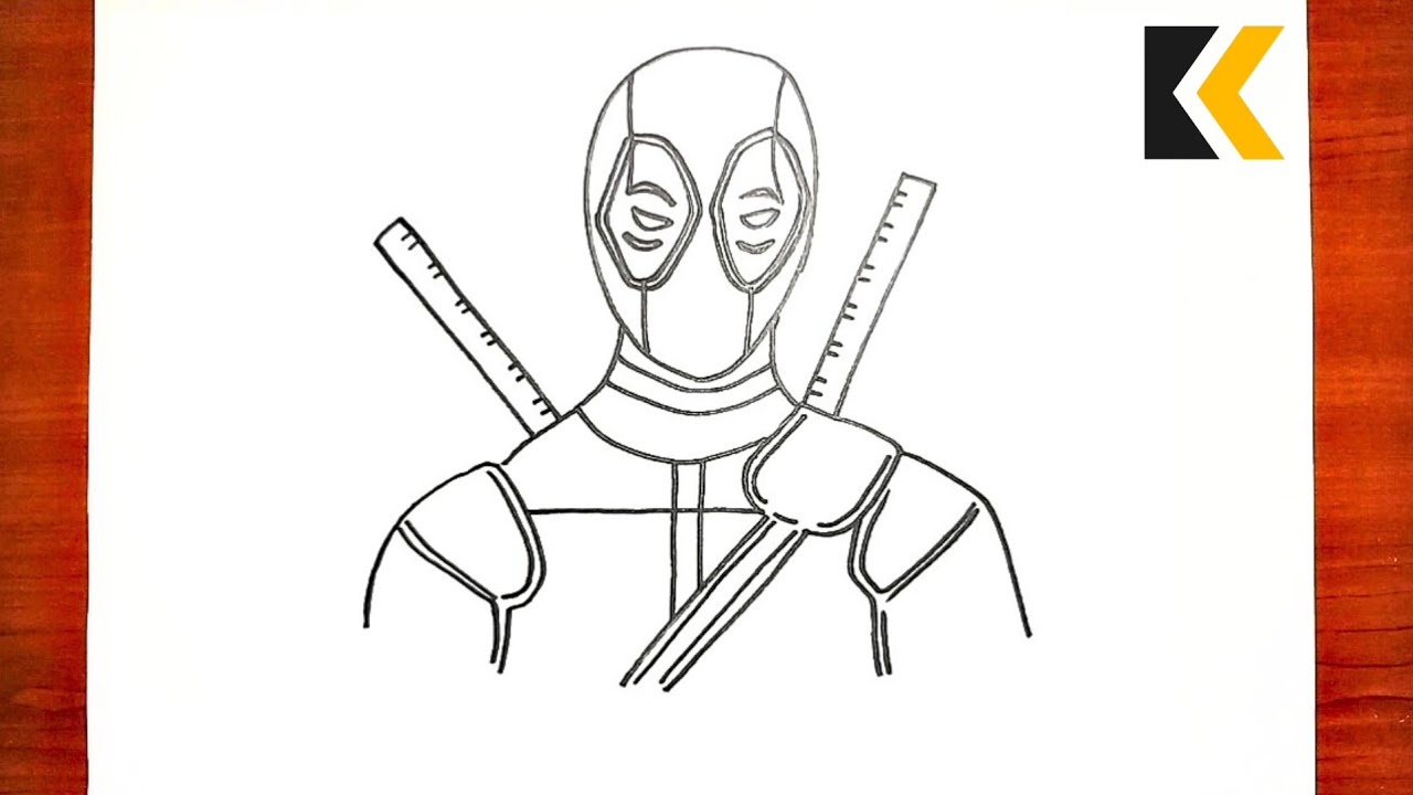 How To Draw Deadpool | Draw Marvel Characters Easily - YouTube