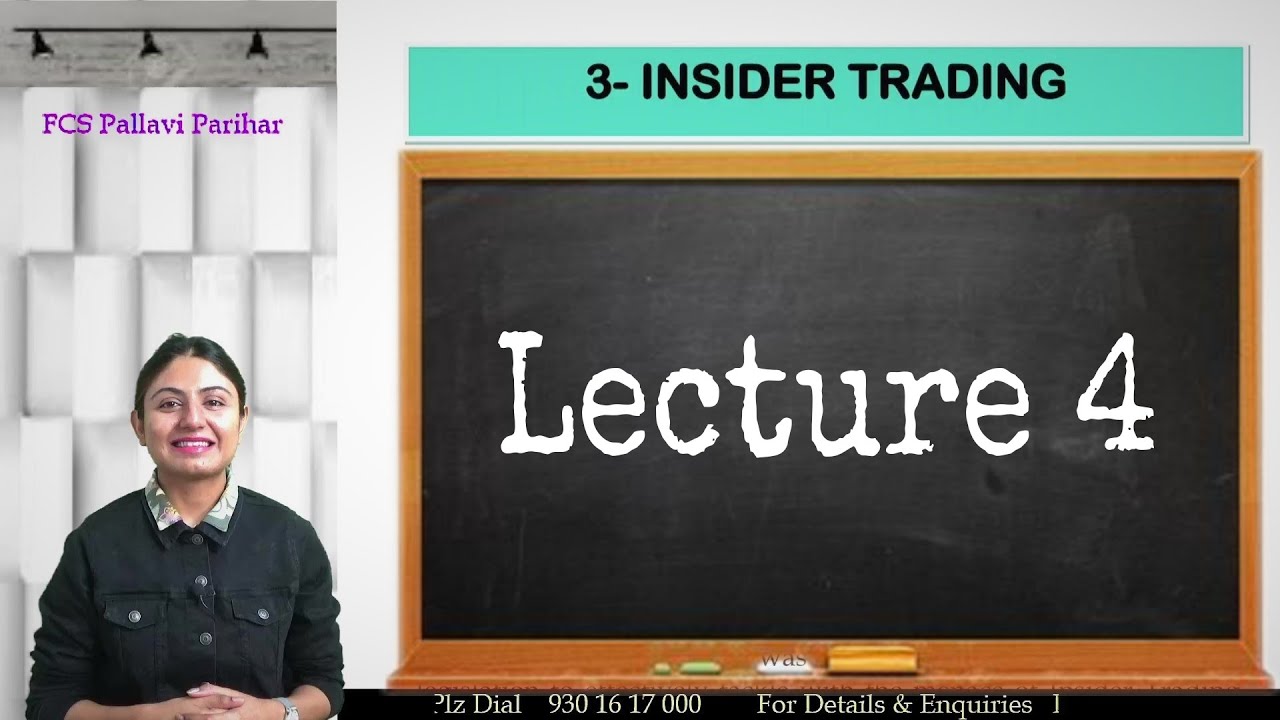 CS Executive | Insider Trading - Lecture 4 - YouTube