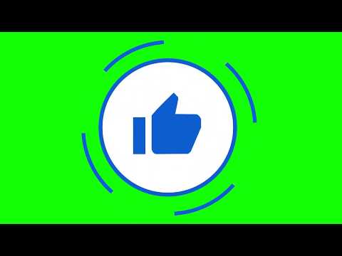 FREE HD Green Screen Like Button for Youtube Video | Link Download in Description