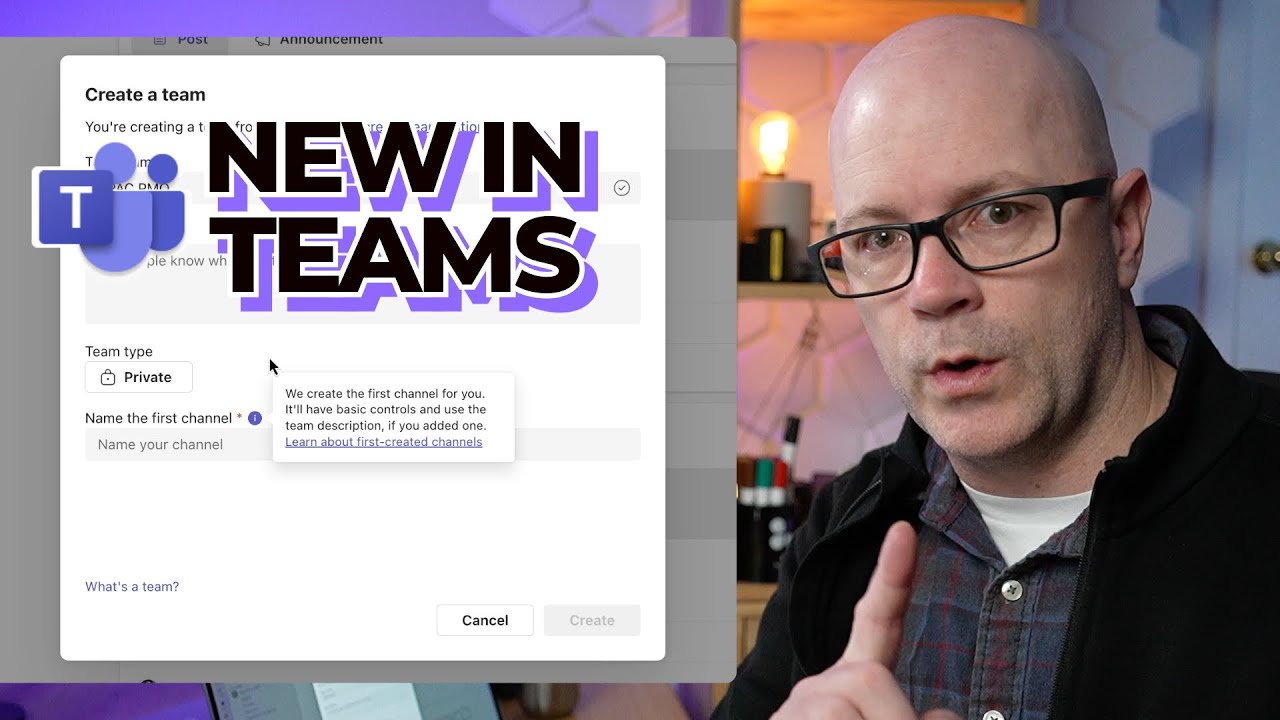 New in Teams - Name the first channel - YouTube