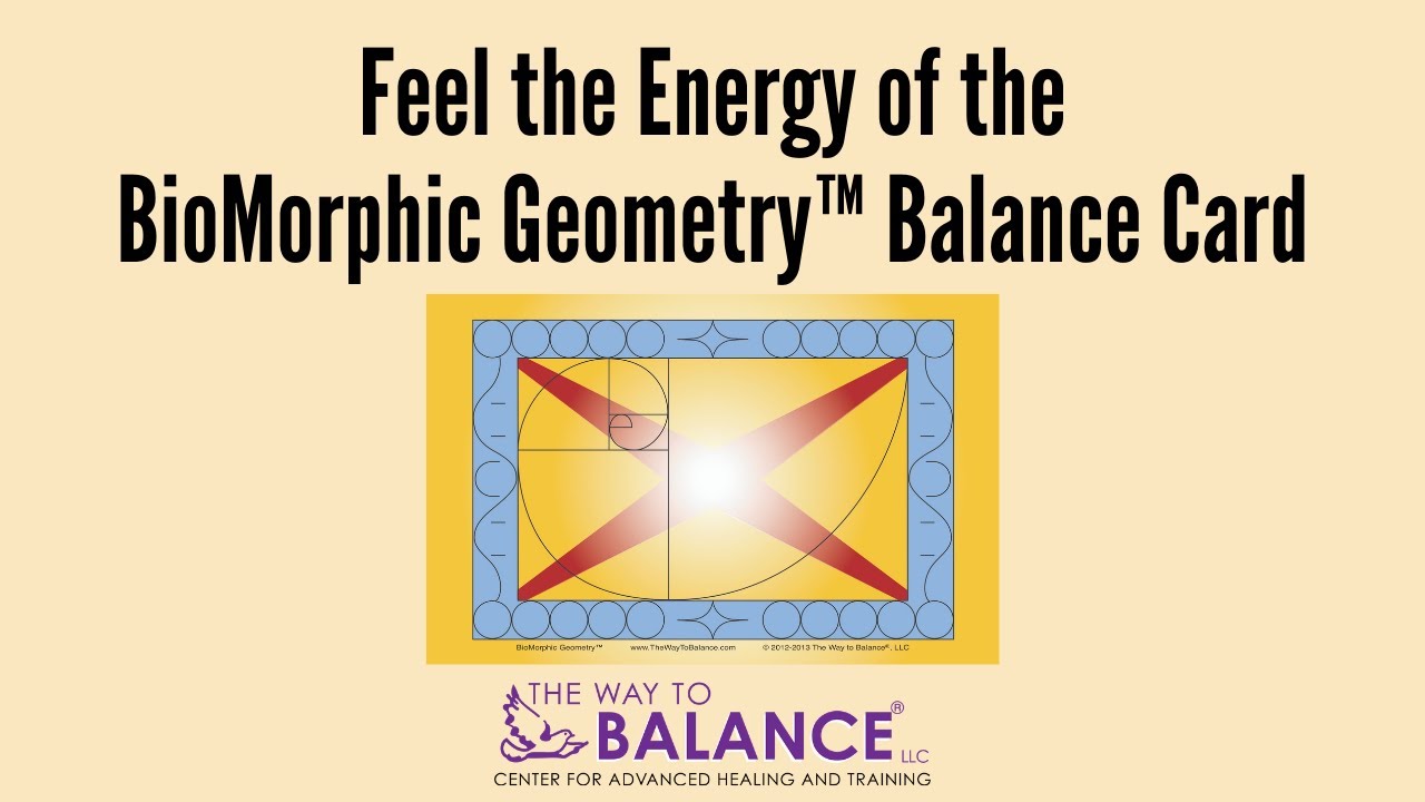Feel the Energy of the BioMorphic Geometry™ Balance Card! - YouTube