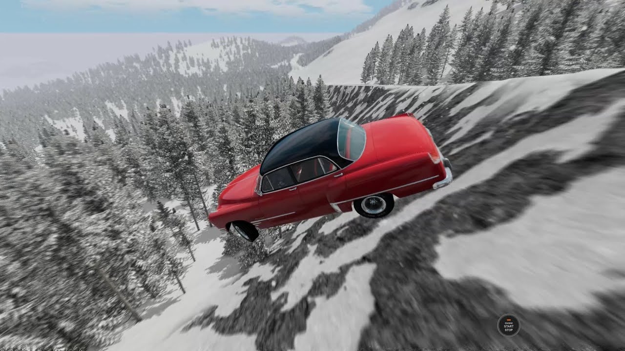 TERRIBLE SKIDS ON THE WINTER ROAD #8 - BeamNG.drive - YouTube