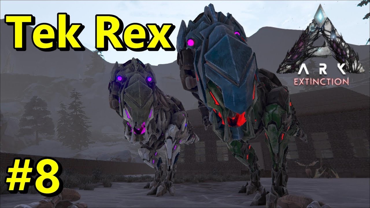 TEK REX TAMING | Ark: Extinction DLC #8 - YouTube