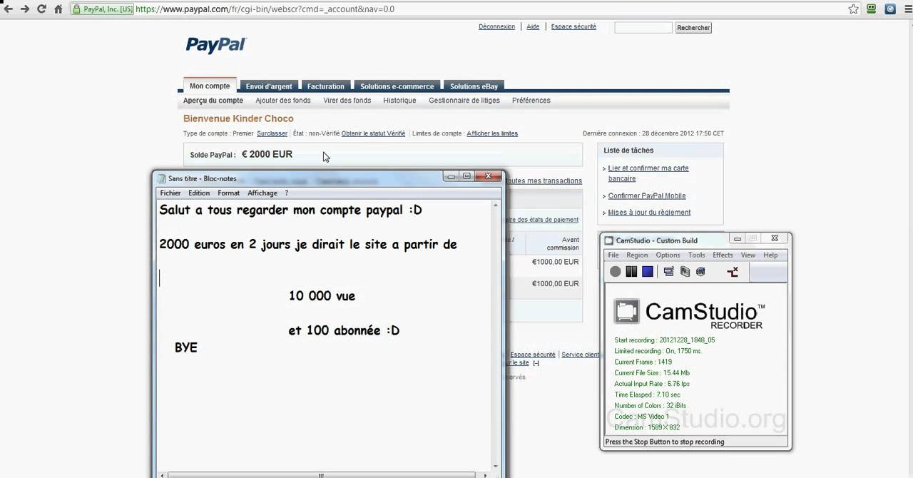 PAYPAL - 2000 euros par logiciel 2013-2014 ! - YouTube