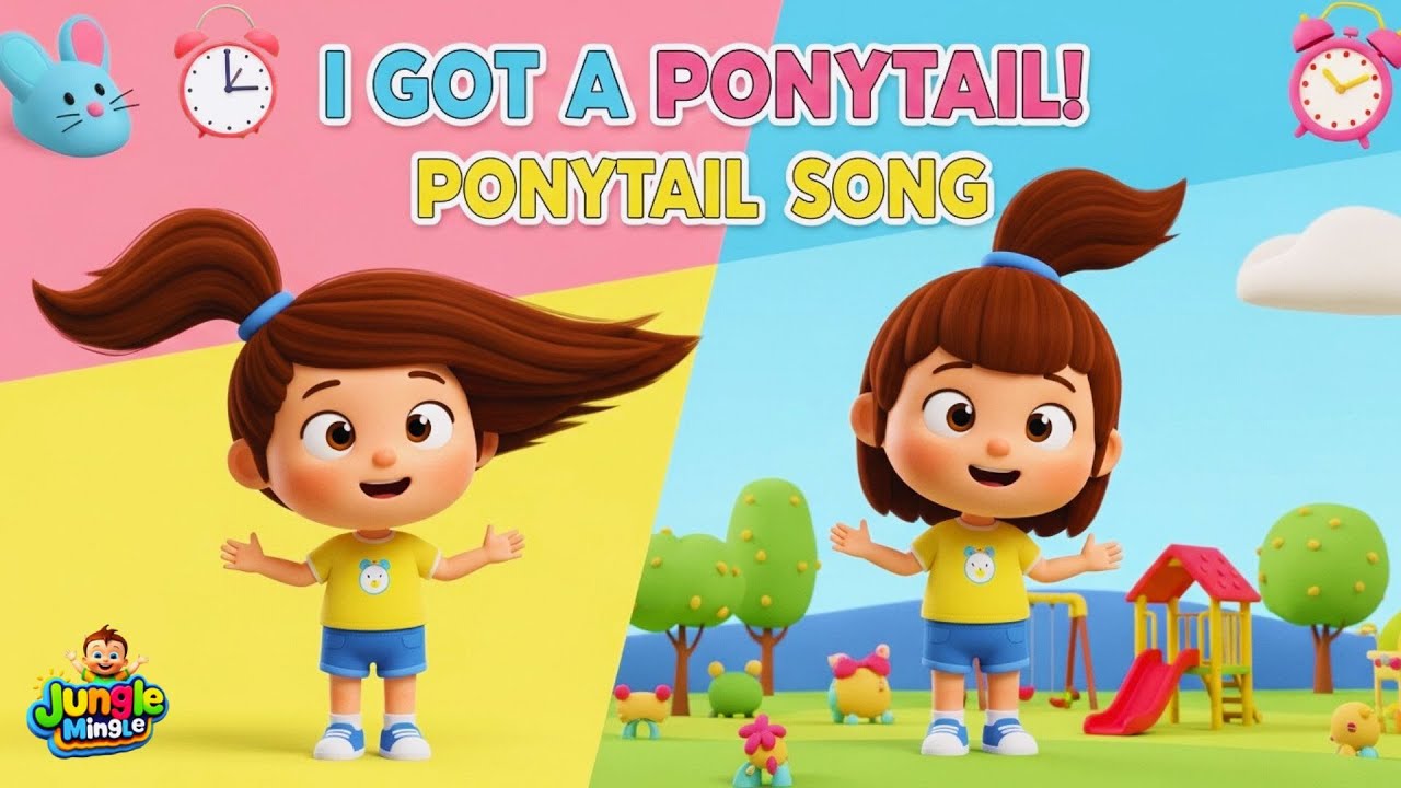 I Got a Ponytail 🎵 Fun Dance Song for Kids | Ponytail Song ...