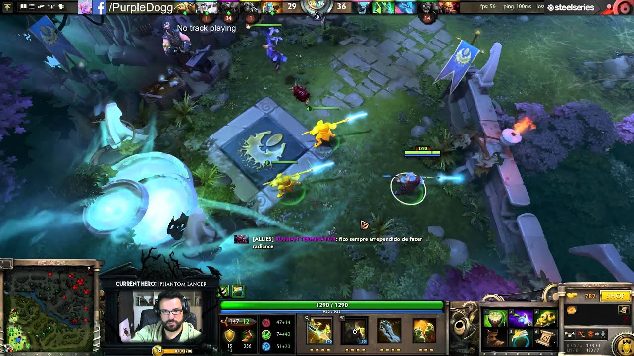 Purple Dog plays Dota 2 ranked party. - YouTube