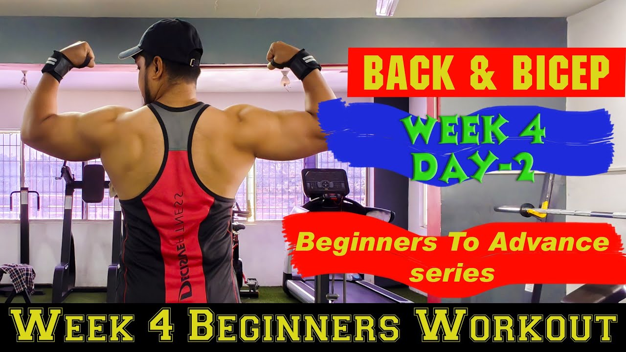 Week 4 Day -2 Back & Biceps workout | - YouTube