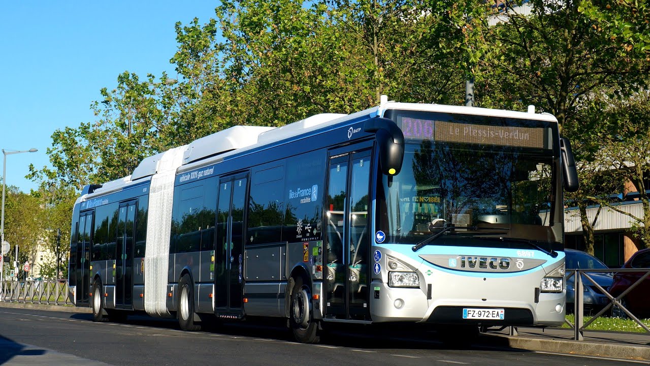 Bus 206 - Test des nouveaux iveco urbanway 18 gnv de la 206 ! - YouTube