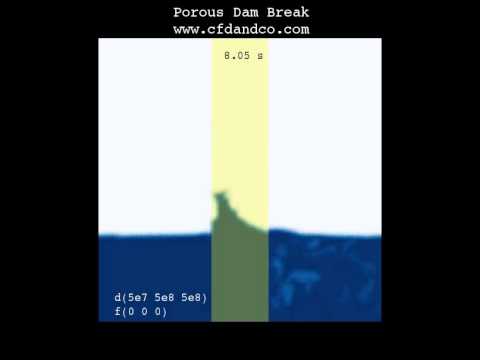 Porous Dam Break 3 - YouTube