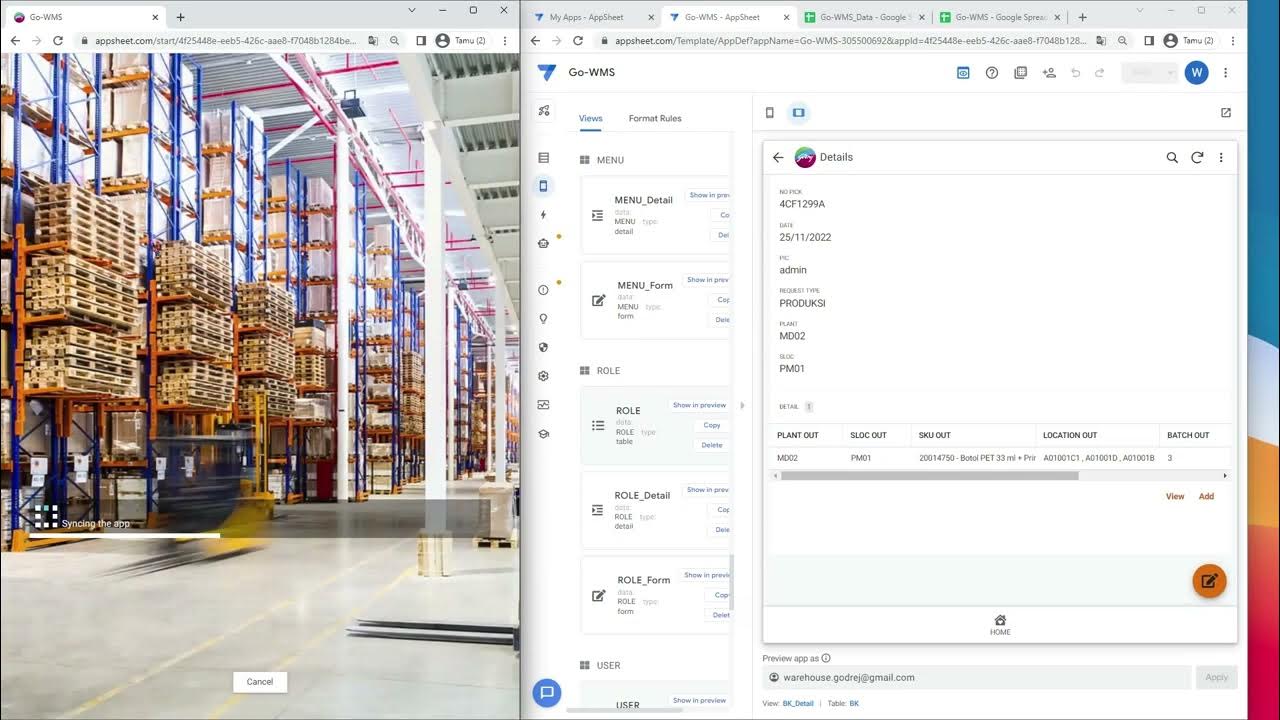APPSHEET - STOCK OUT MULTI LOCATION - YouTube