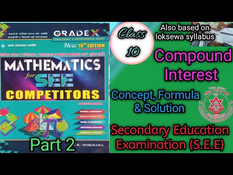 compound Interest// class 10 math// mathematics compound interest basic ...