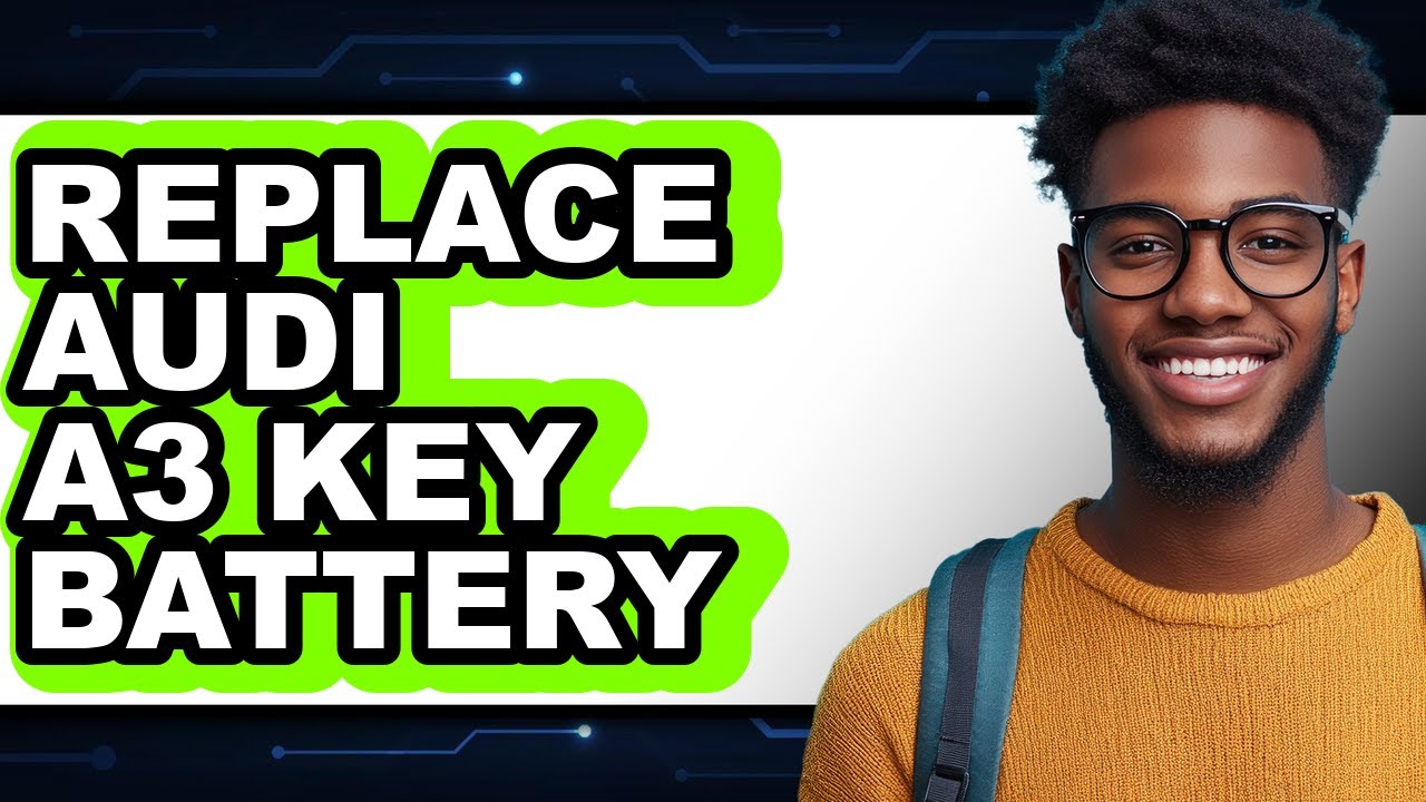 How To Replace Audi A3 Key Battery (Easy Method) - YouTube