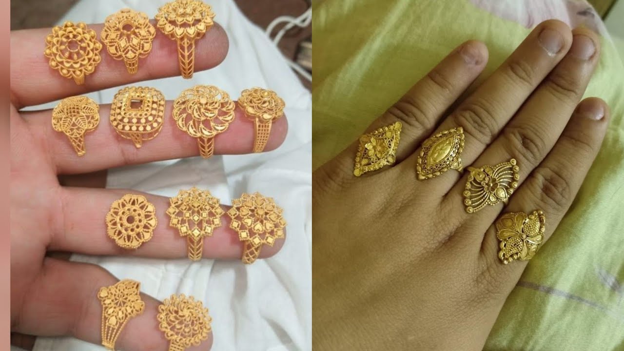 Latest Gold Ring Design 2023 || Golden Ring ke Design || Trendz By PSP ...