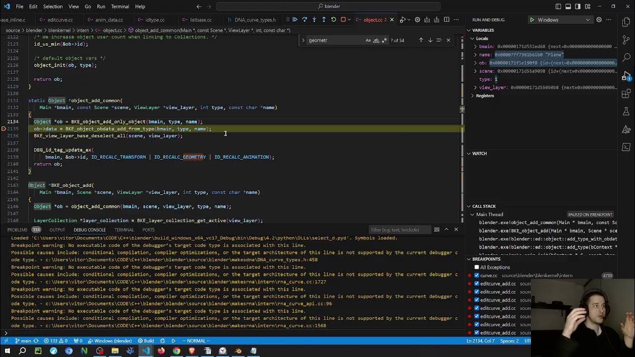 Studying Blender source code | Bezier Curves part 2 - YouTube