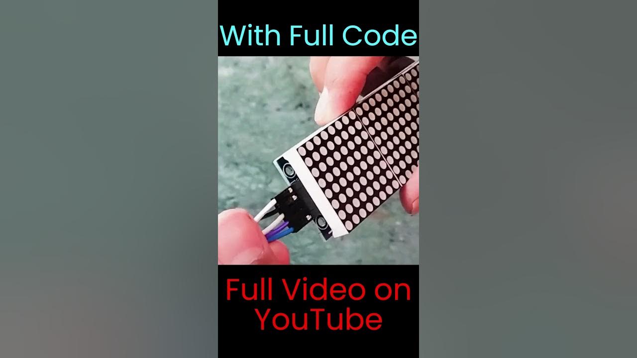 How To Make Scrolling Text Display using Arduino nano and Max7219 Display Board | # ...