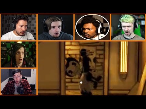 Let's Players Reaction To Sammy Lawrence Walking By | BATIM Chapter 2