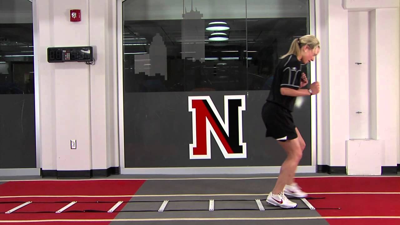 Agility Ladder In In Out Out - YouTube