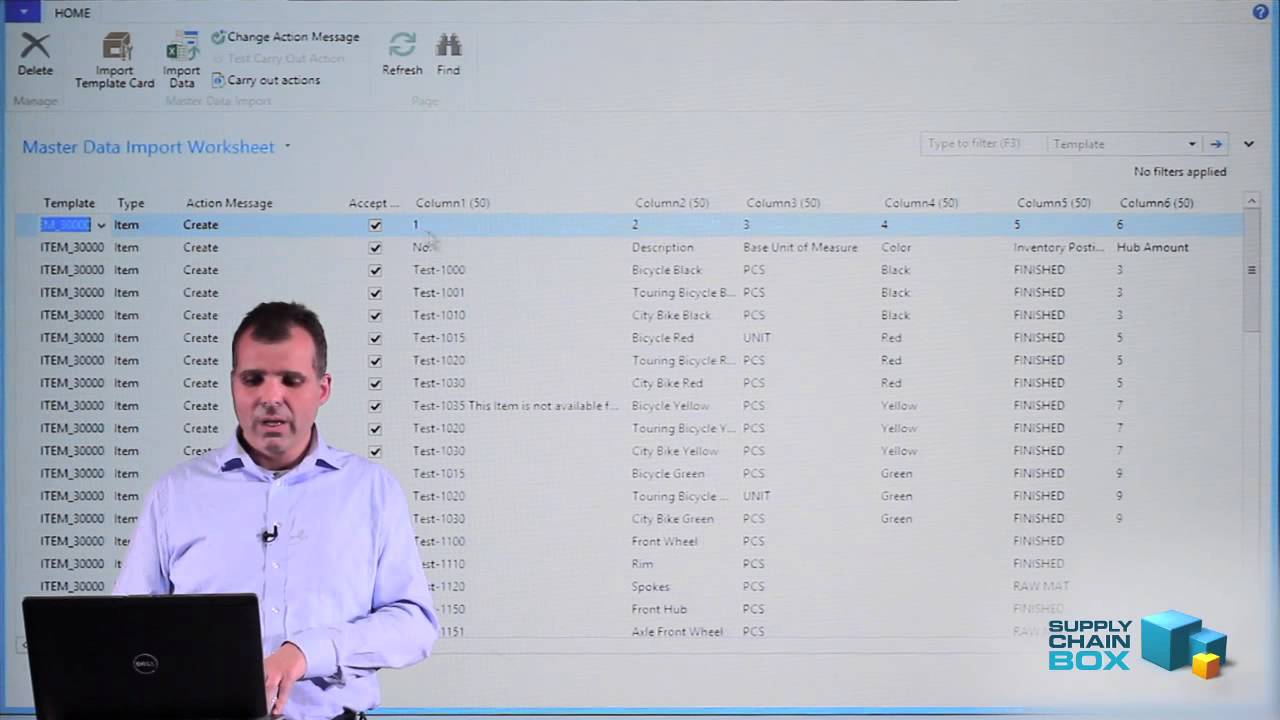 How to use Master Data Import Worksheet to import simple data - in ...