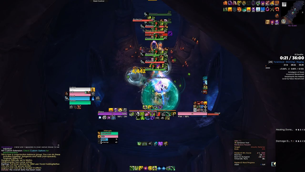 Vengeance Demon Hunter Tank POV Black Rook Hold Mythic +26 | Tyrannical ...