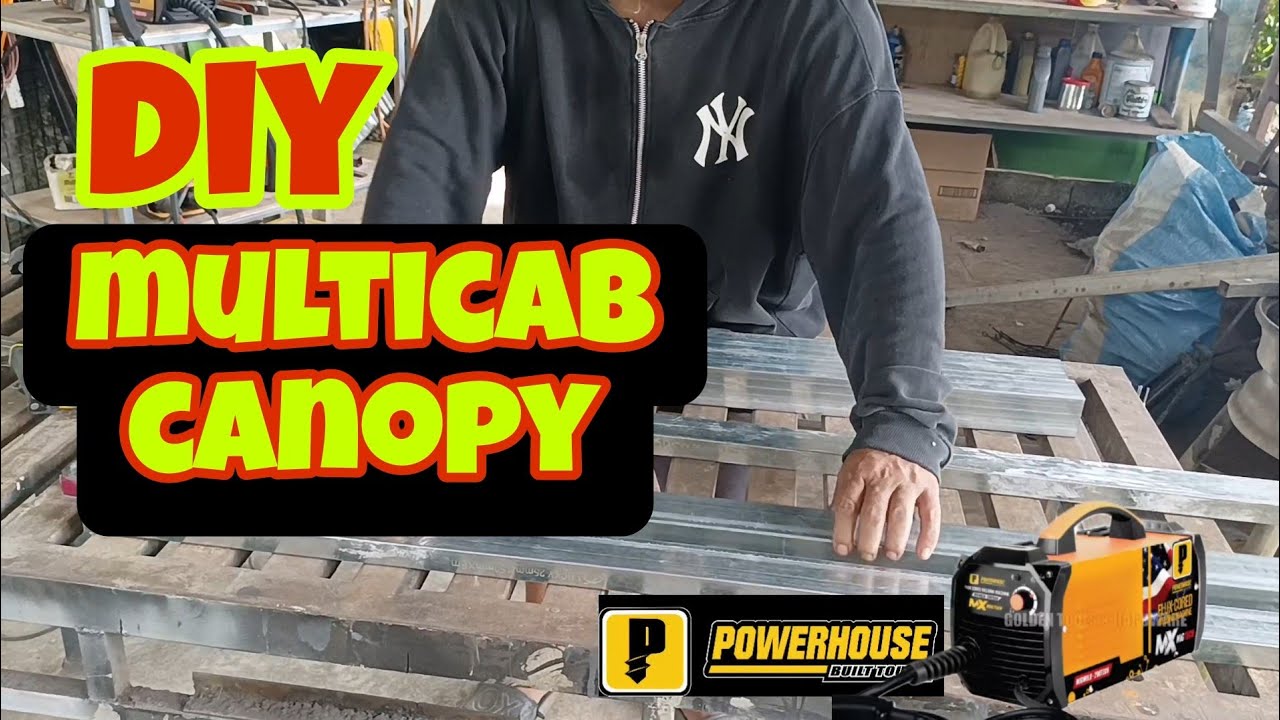DIY canopy ng multicab DA63T - YouTube